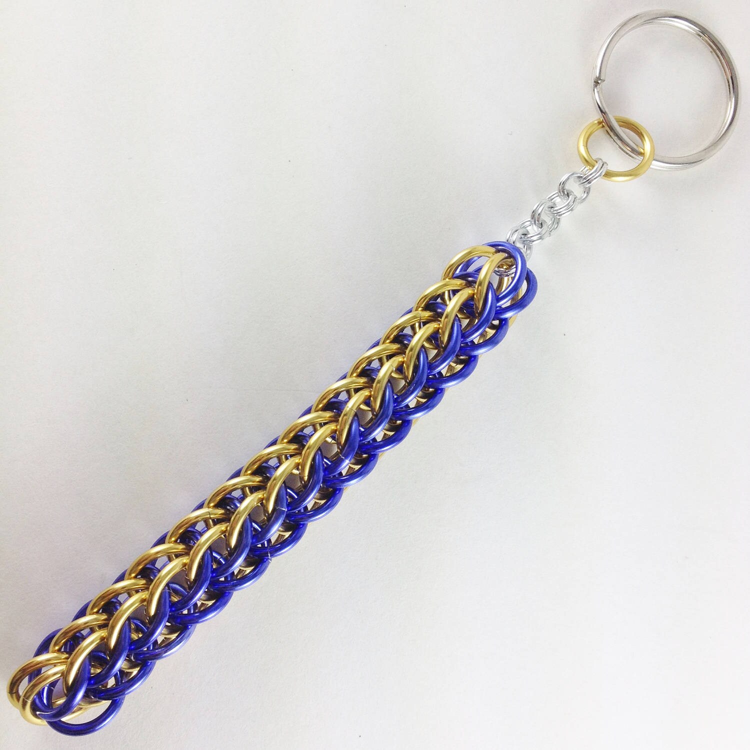 Full Persian Keychain Chainmaille Handmade Shiny Anodized - Etsy