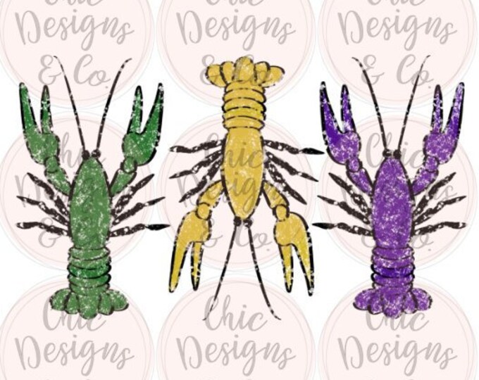 Crawfish Digital File, PNG Files, PNG, Seafood Digital Files, Crawfish ...