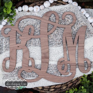 Wooden Monogram Cut Out, Laser Cut Monogram, Custom Monogram, Custom ...