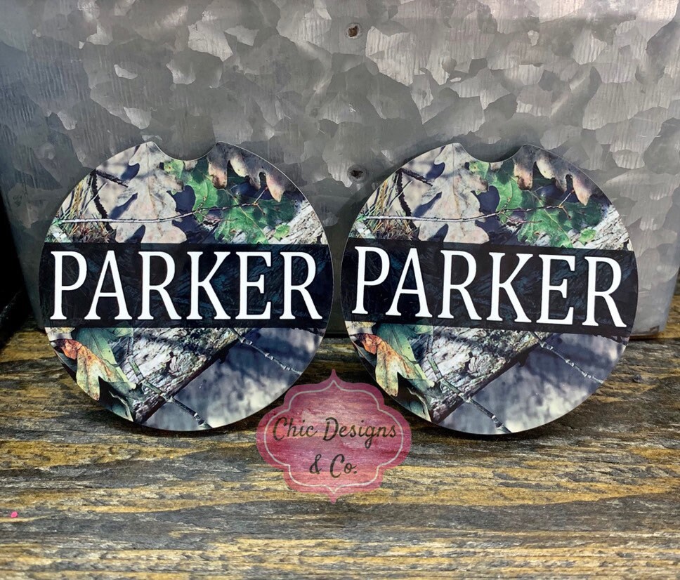 Camo Car Coasters Coaster Set Personalized Car Coasters - Etsy