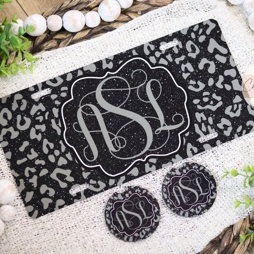 Custom black License Plate Car Tag Personalized - Etsy