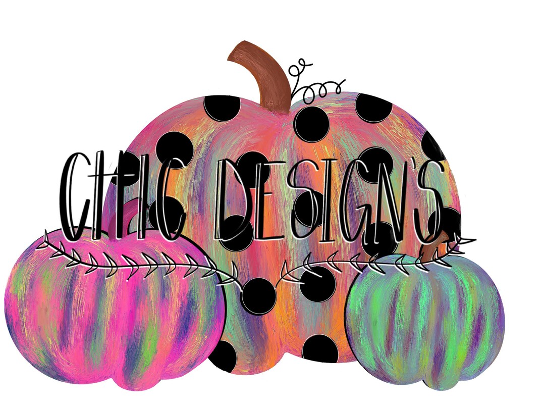 Polka Dot Pumpkins PNG, Pumpkins PNG, Rainbow Pumpkin Png, Pumpkins PNG ...