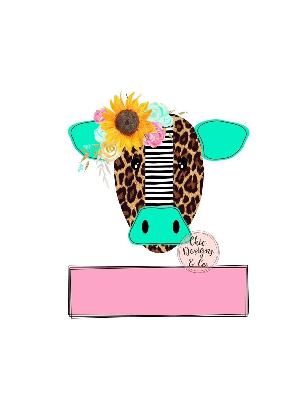 Boho Chic Cow Digital Download Rustic Digital Downloads - Etsy