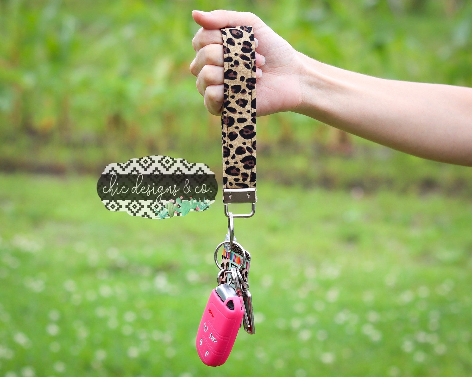 Wrist Key fob Leopard Key Fob Key Fob Leopard Key Chain | Etsy