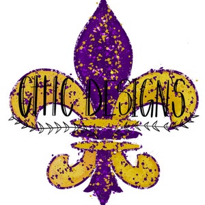 Lsu Fleur De Lis, Lsu Digital Download, Fleur De Lis Clip Art ...