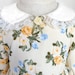 Little Girls Floral Peter Pan Collar Dress - Etsy