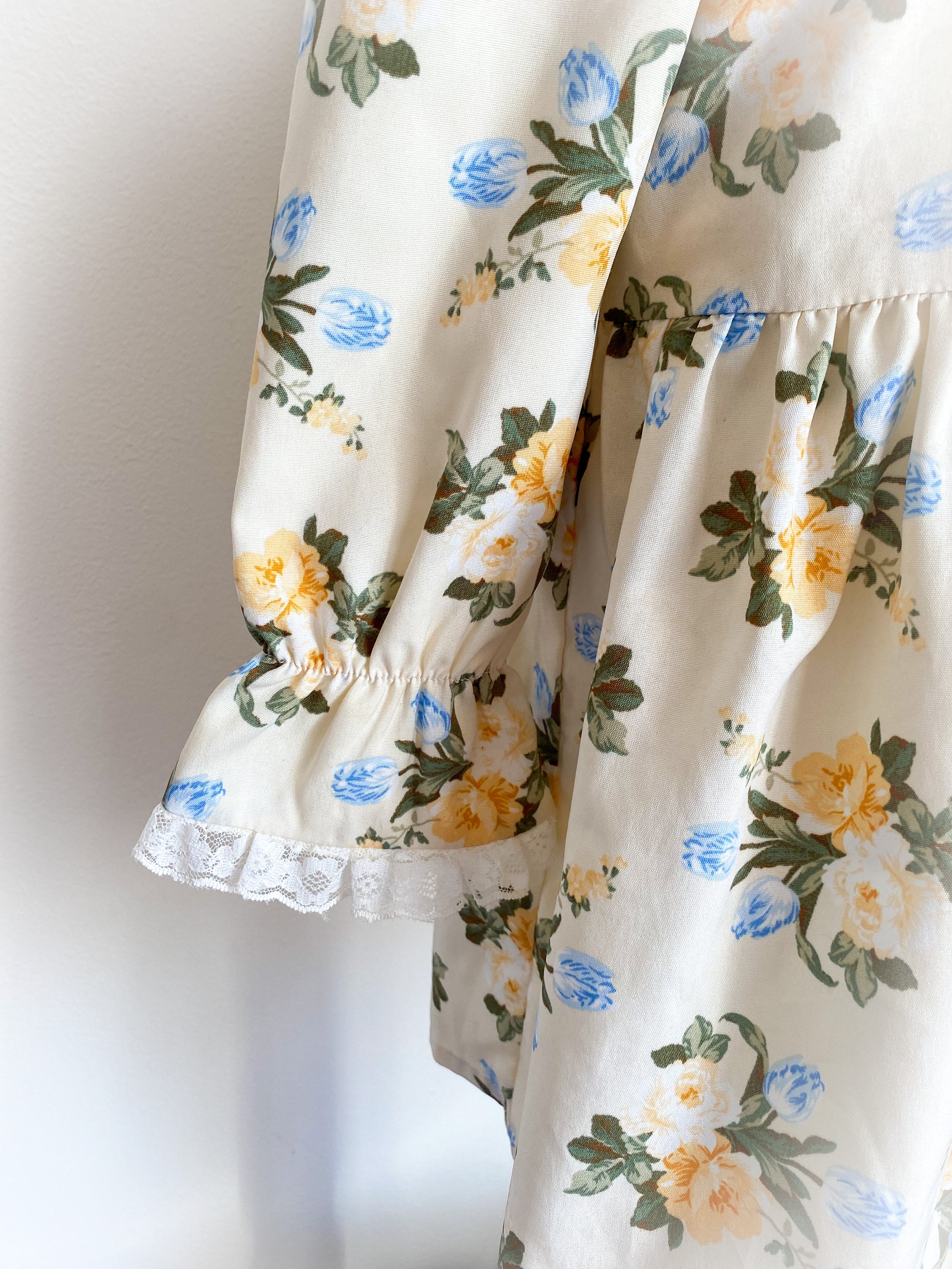 Little Girls Floral Peter Pan Collar Dress - Etsy