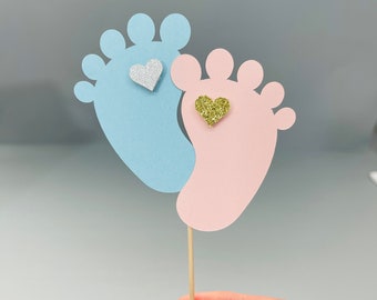 Baby Feet Cupcake Topper - Etsy