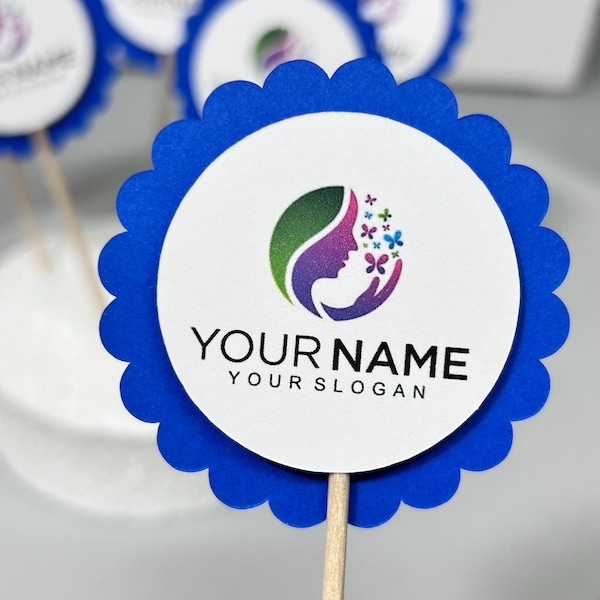 Logo Cupcake Toppers - Etsy