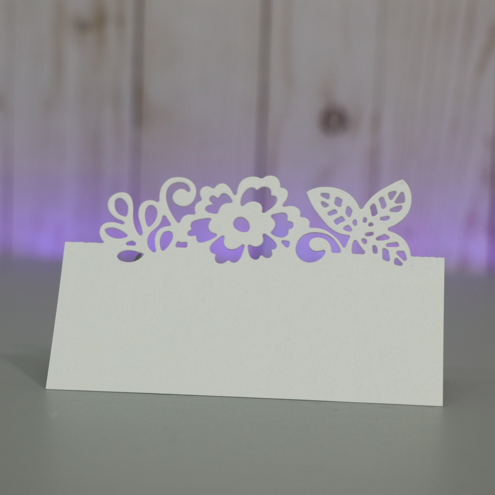 Place Card | Any Occasion | Blank Cards | Table Name Card | Black and ...