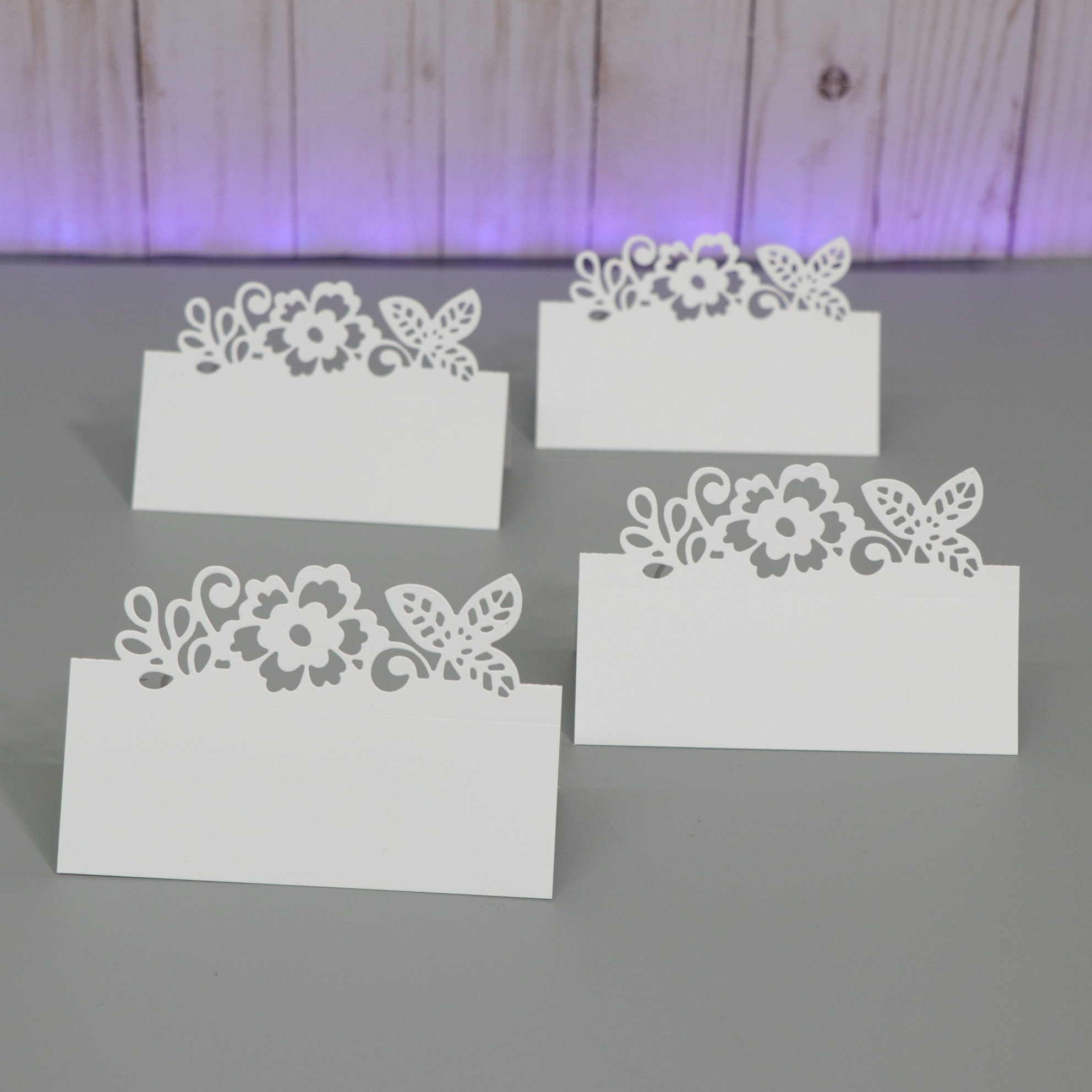 Place Card | Any Occasion | Blank Cards | Table Name Card | Black and ...