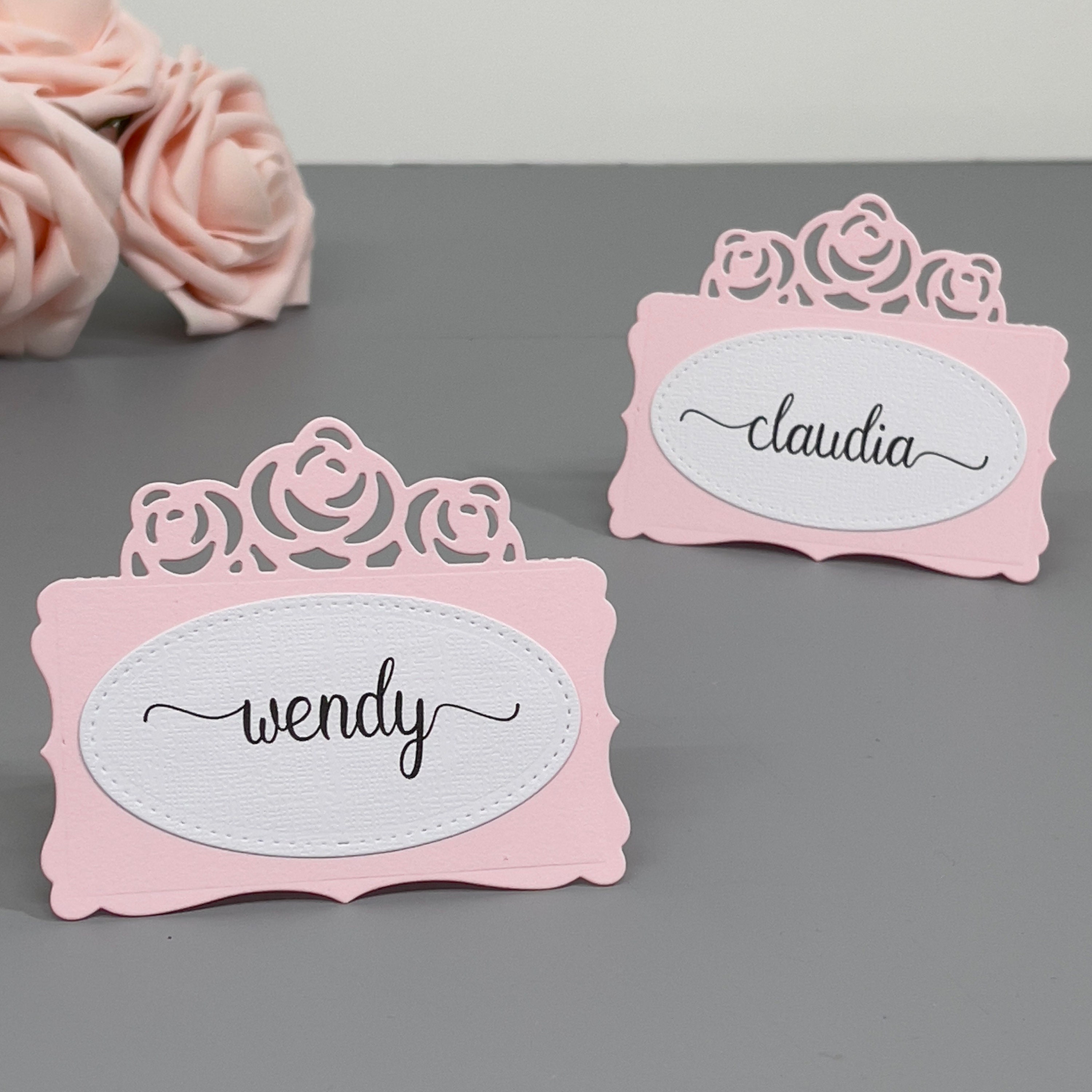 Custom Name Place Card / Font Options / Wedding, Mothers Day, Birthday ...