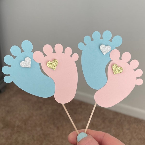 Baby Feet Cupcake Topper - Etsy