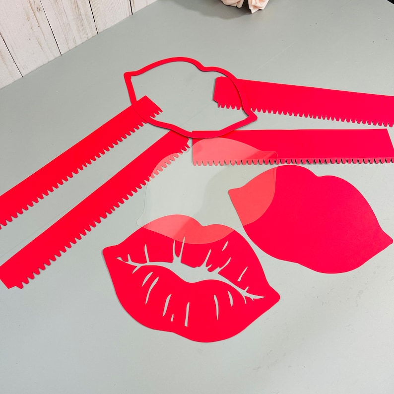 Lips Box Template Svg, Png, Jpg, Pdf Files. Valentines/ Mothers Day ...