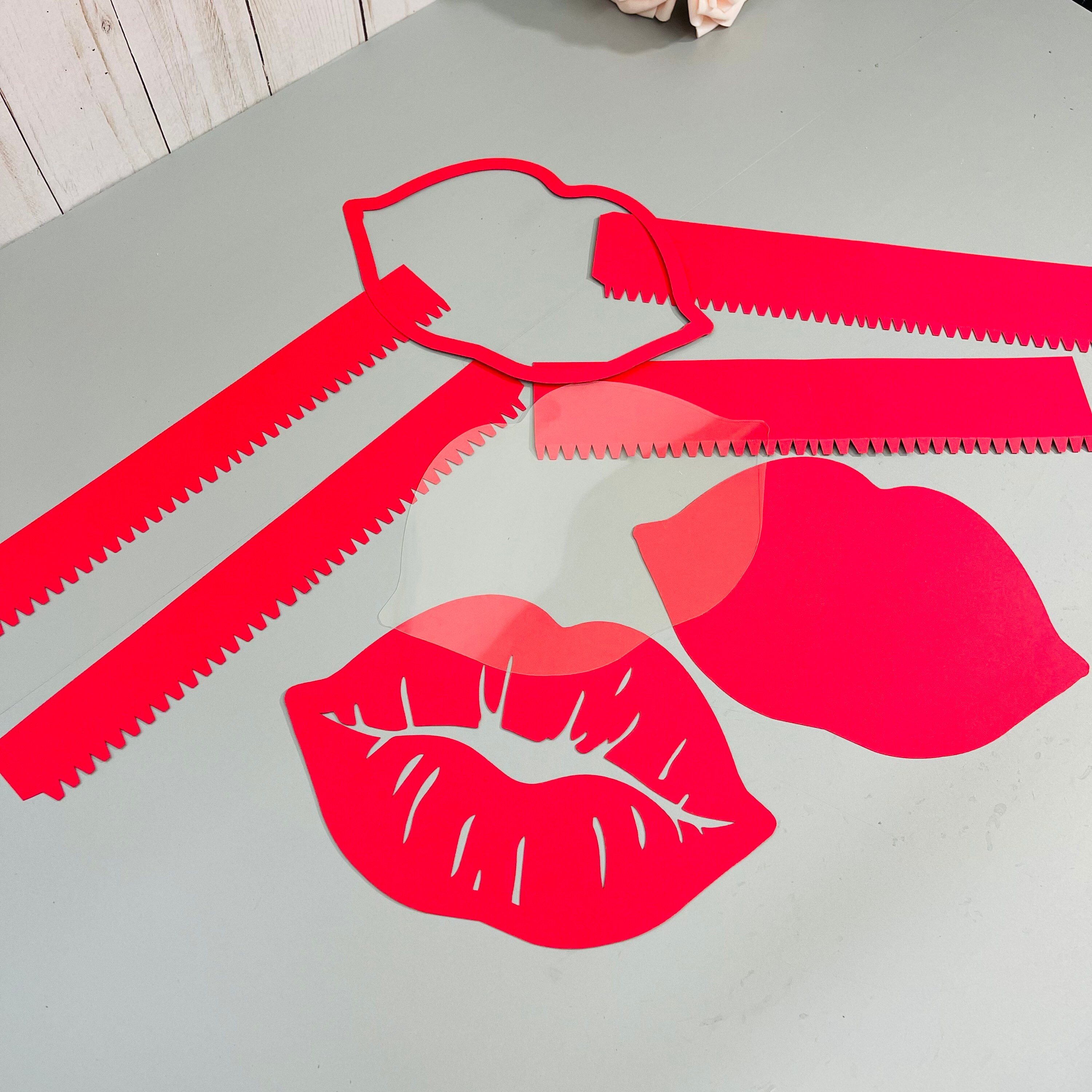 Lips Box Template Svg, Png, Jpg, Pdf Files. Valentines/ Mothers Day ...