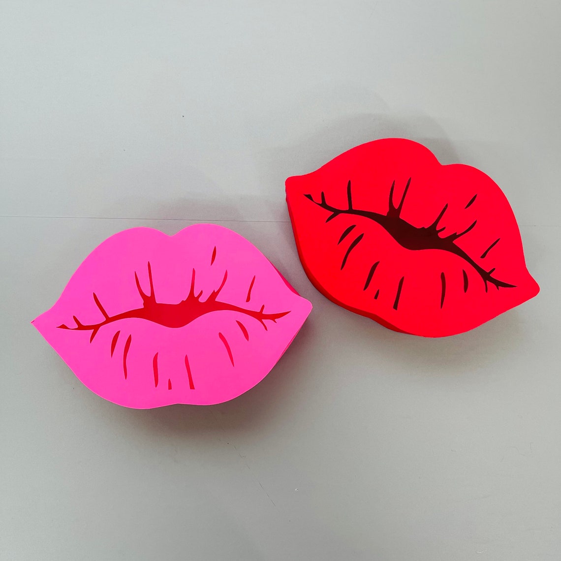 Lips Box Template Svg, Png, Jpg, Pdf Files. Valentines/ Mothers Day ...