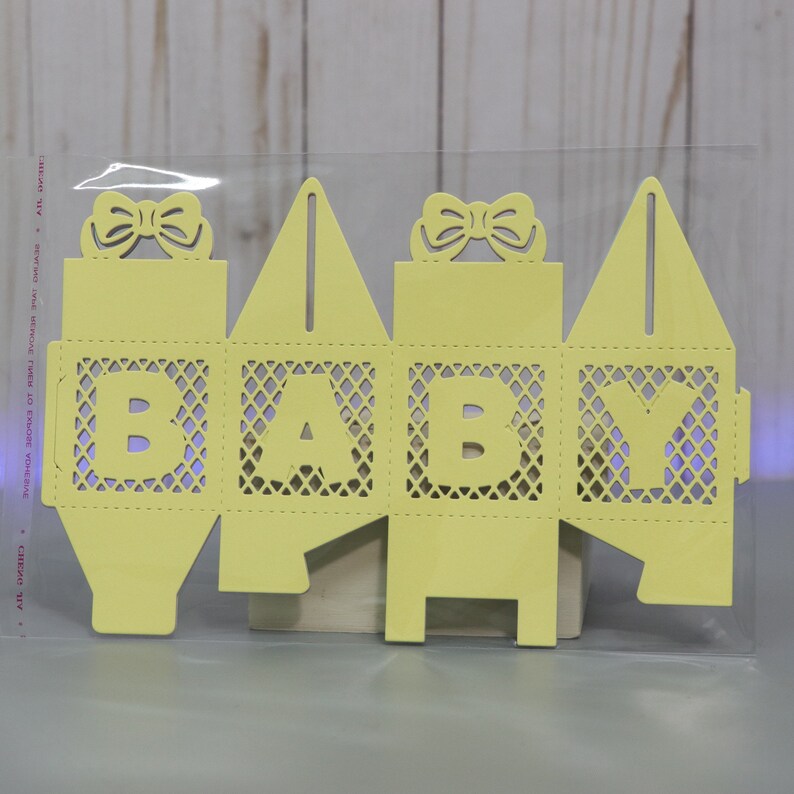 B.A.B.Y Box, Baby Favor Box, Souvenirs, Gift Box, Set of 12, 5 Color ...