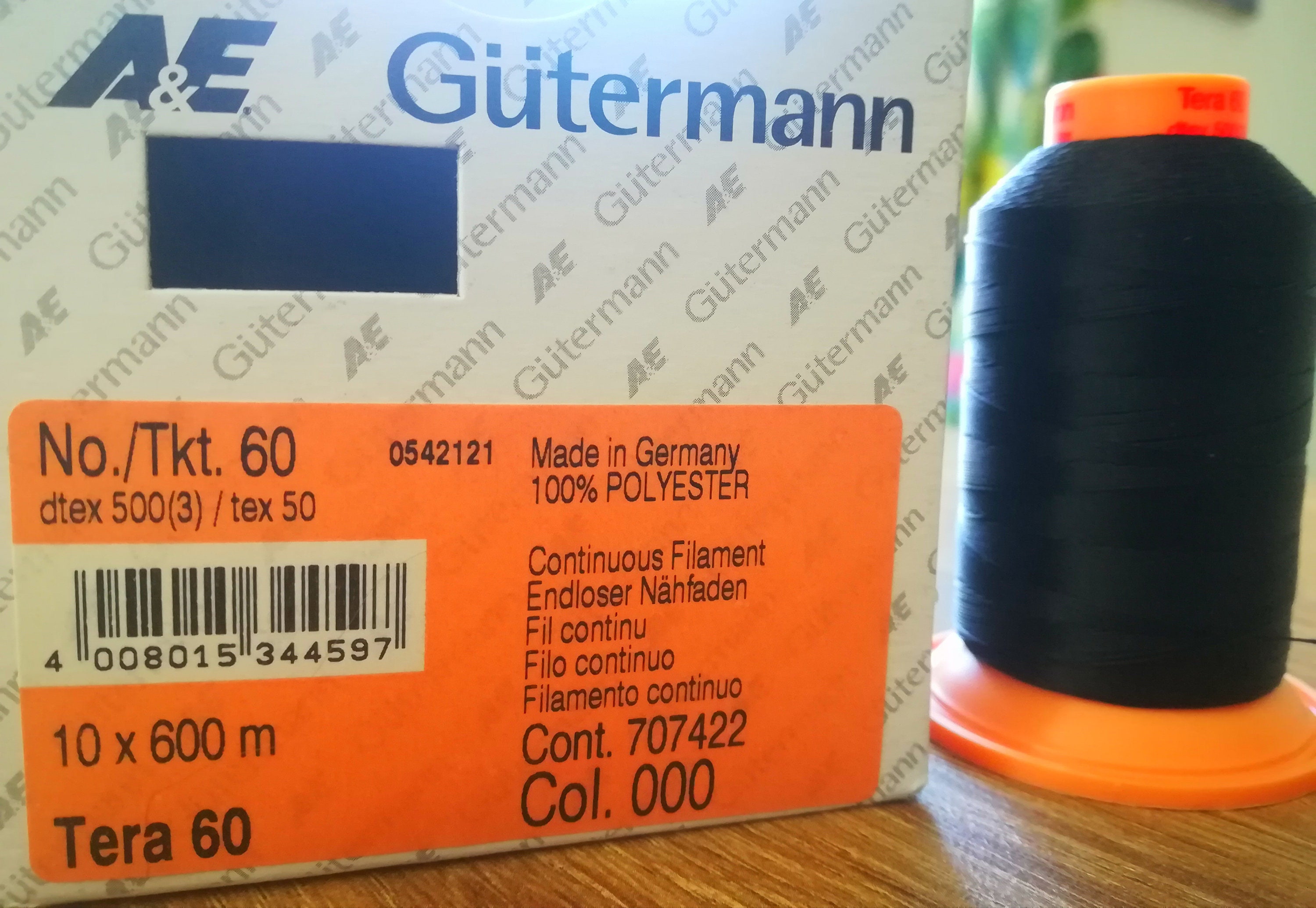 Gutermann Thread Tera 60 Tex 50 100% Polyester Sewing - Etsy UK