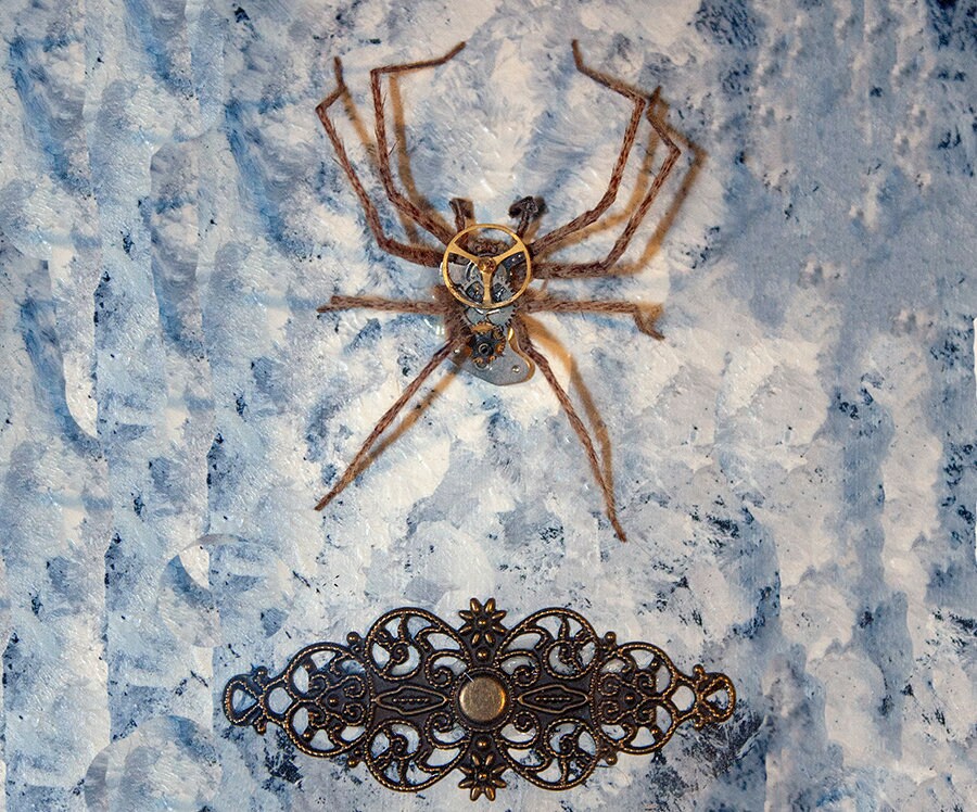Steampunk SPIDER Shadowbox, Steampunk Décor, Insect Taxidermy - Etsy