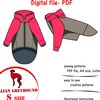 Italian Greyhound(xl)dog Coat Sewing Pattern, Greyhound Shirt Pattern ...