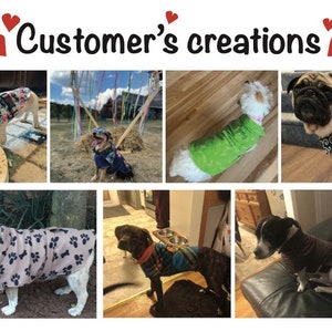 Extra Small Dogs Shirt Digital Sewing Pattern PDF, Dog Coat Pattern ...