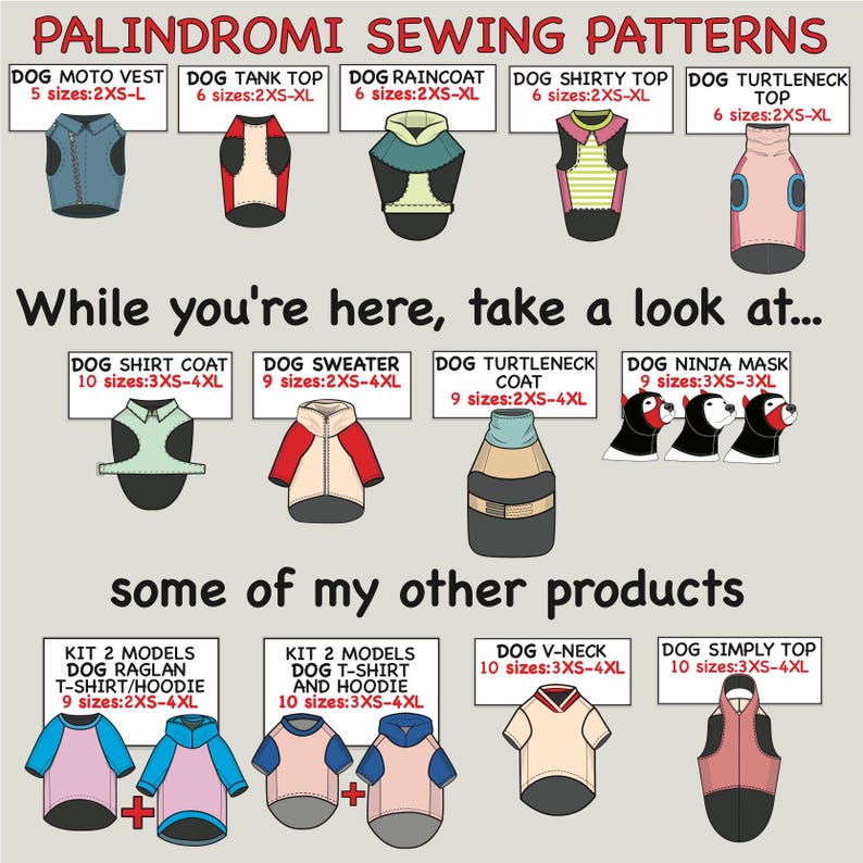 Dog & Cat Coat Sewing Pattern Tutorial: DIY Pet Clothing (PDF) - Etsy