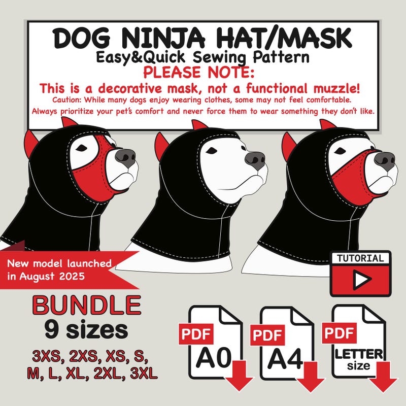Dog Mask Balaclava - Etsy UK