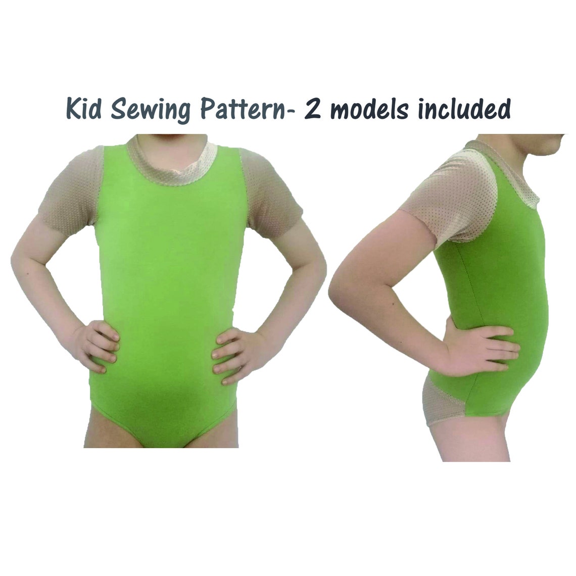 Kid Bodysuit Sewing Pattern Child Leotard 10 Years Kid | Etsy