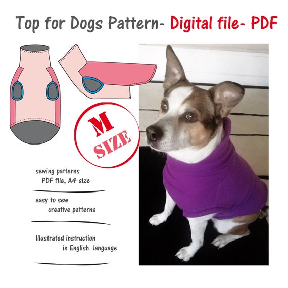 Medium Dog Fleece Polo Sewing Pattern Sewing Pattern PDF | Etsy