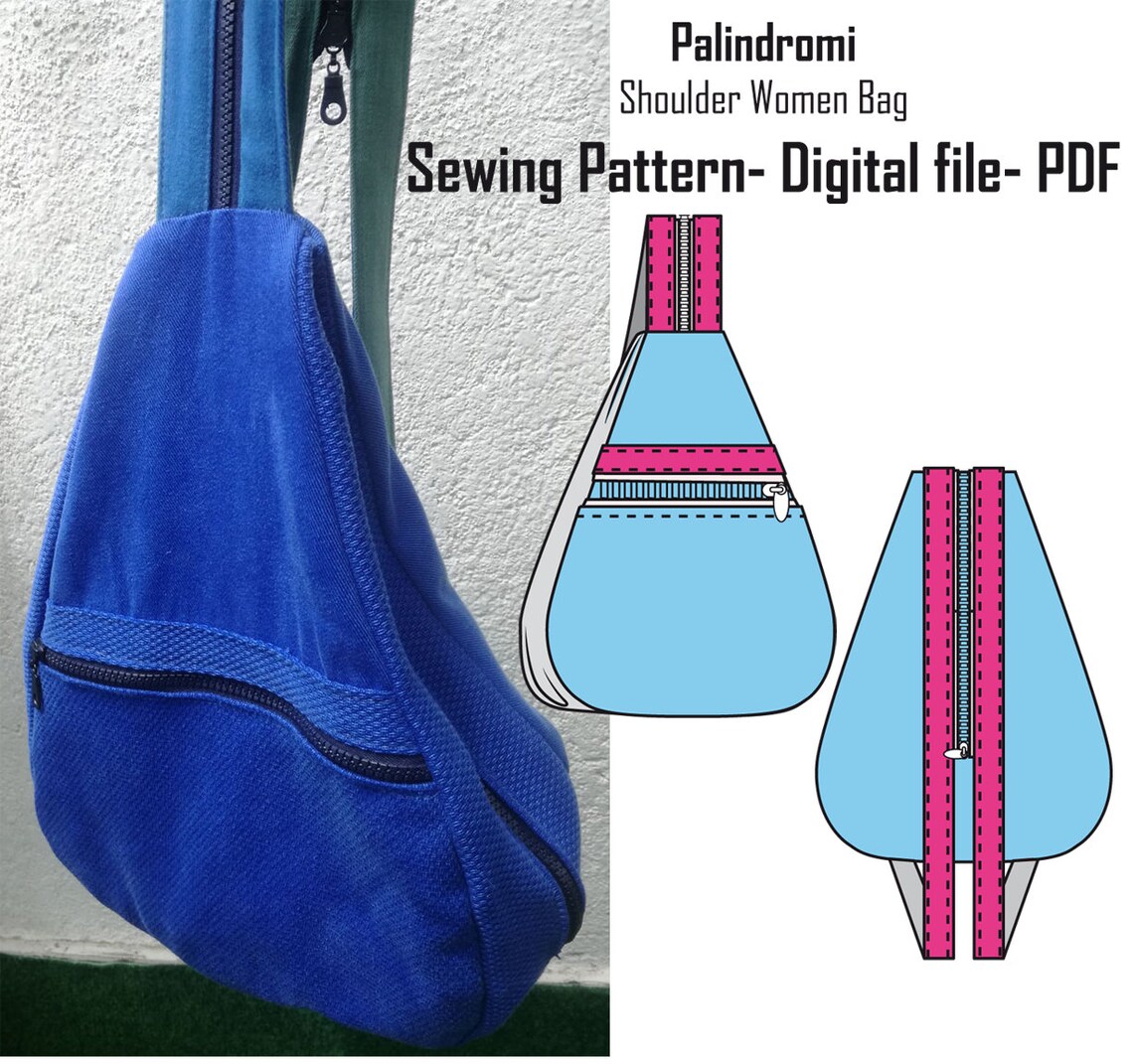 Women Shoulder Bag Sewing Pattern PDF Backpack Sewing | Etsy