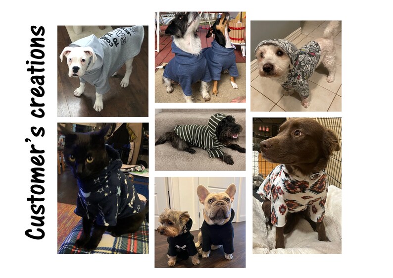 Largexl Dog Hoodie Digital Sewing Pattern PDF Big Dog - Etsy