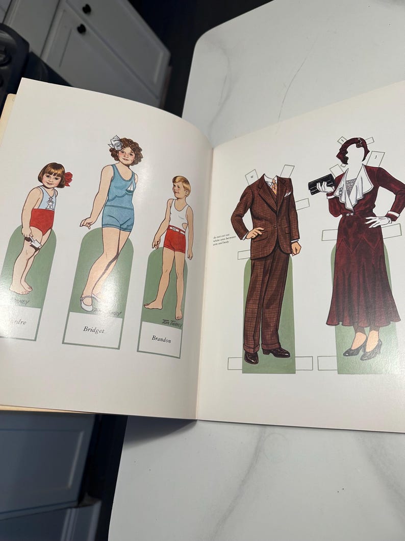 American Family of the 1930s Paper Dolls in Full Color Tom Tierney ...