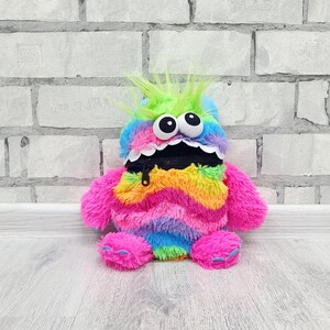 Rainbow Worry Yummy Monster Plush Toys 12" Monster Doll Vintage ...
