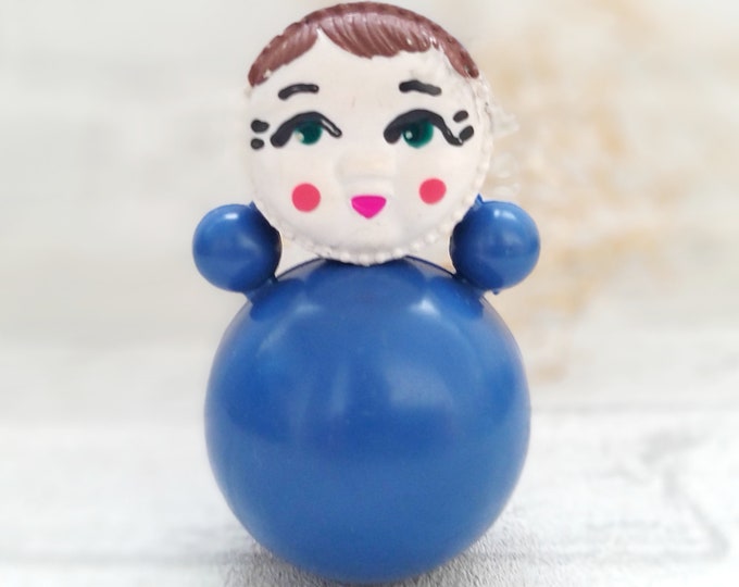 Vintage Toy Vintage Roly Poly Toy Nevalyashka Roly Poly Doll Soviet Toy ...
