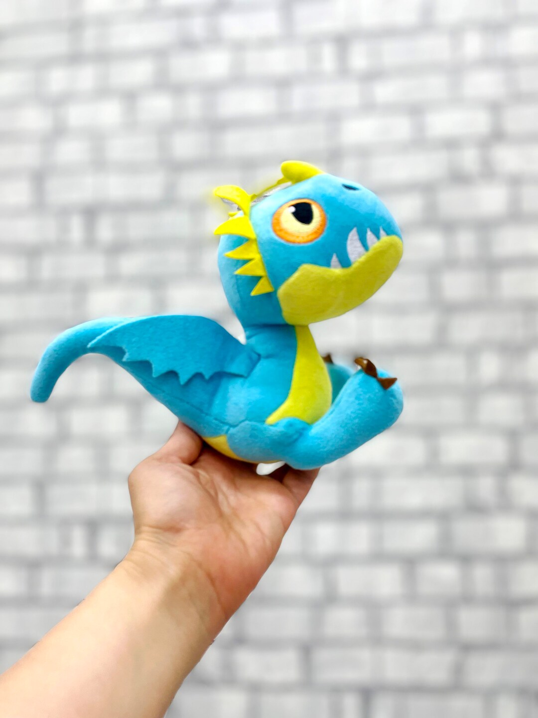 How to Train Your Dragon Stuffed Blue Dragon Plush Toys Vintage ...