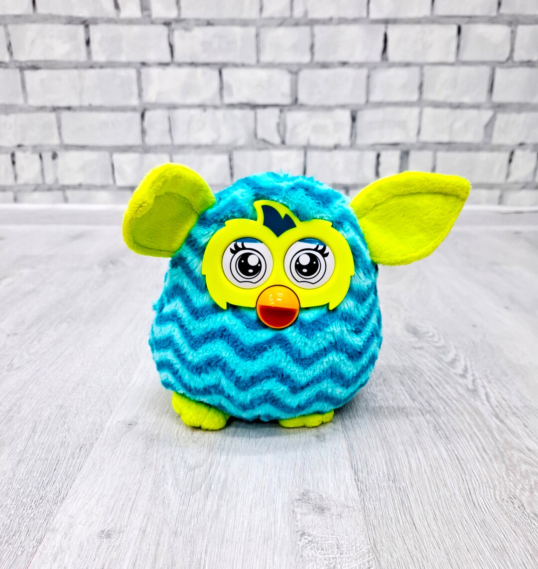Aqua Green Furby Hasbro Plush Toys Vintage Furby Toys 7.5" Collectible ...