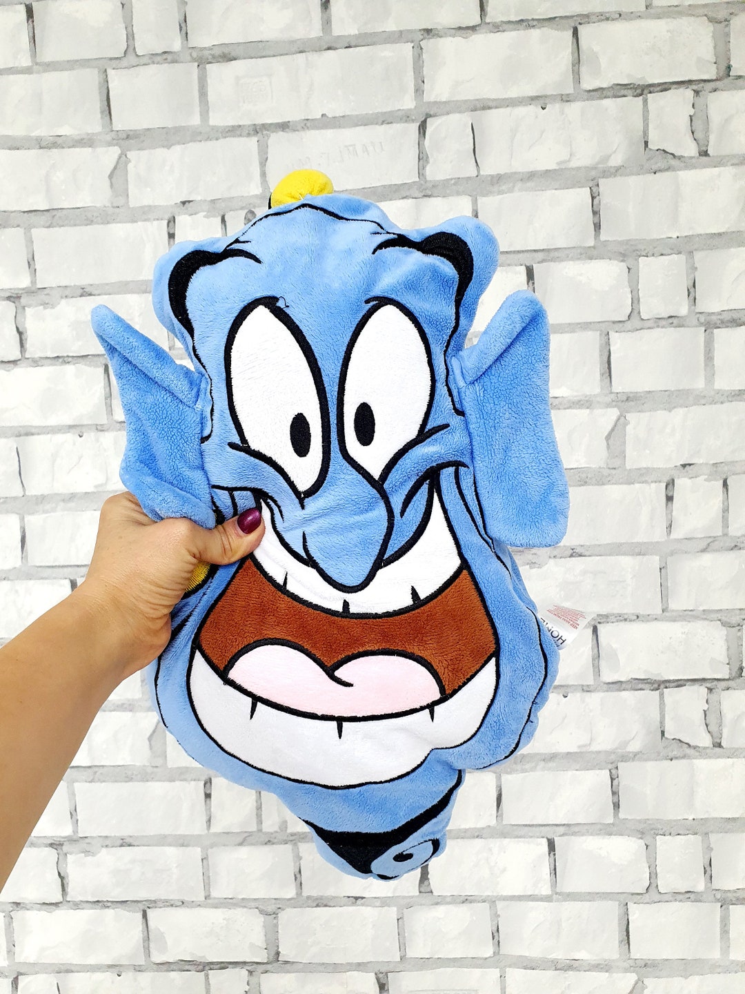 Kids Pillow Stuffed Genie Aladdin Plush Toys 17.7" X 10.2" Baby Pillow ...