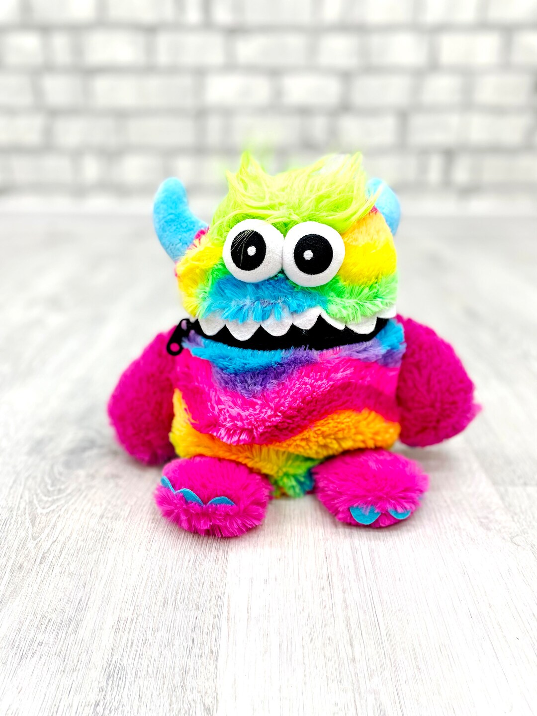Rainbow Worry Yummy Monster Plush Toys 11.5 Monster Doll Vintage ...