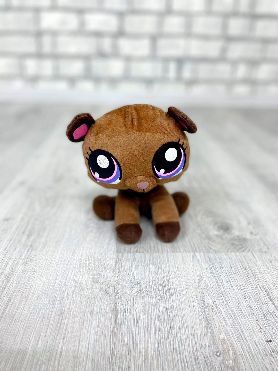 Stuffed Hasbro Littlest Pet Shop Bear Plush Toys Vintage 7" Collectible ...