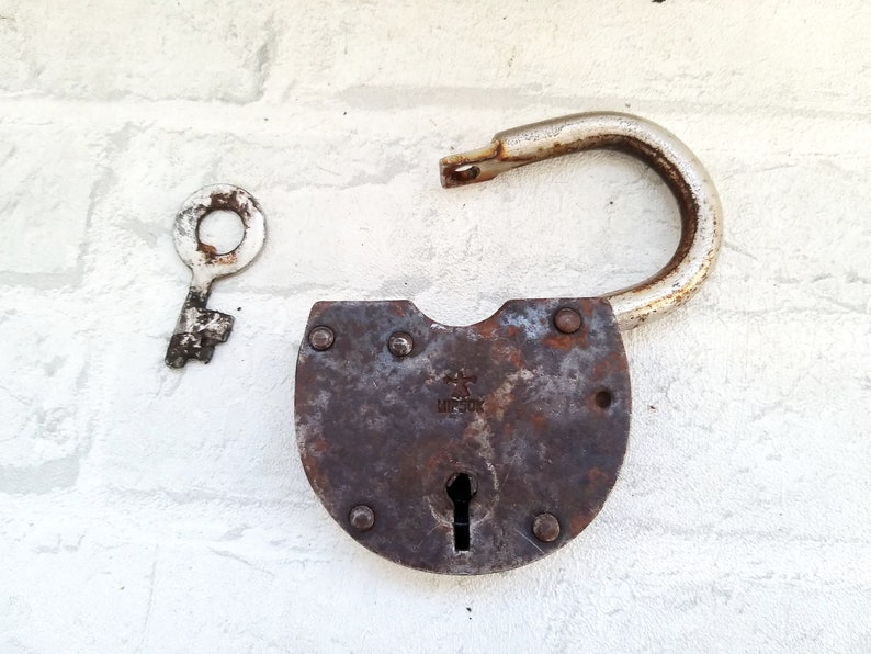 Lock Vintage Padlock Antique Lock Old Padlock Rustic Lock | Etsy