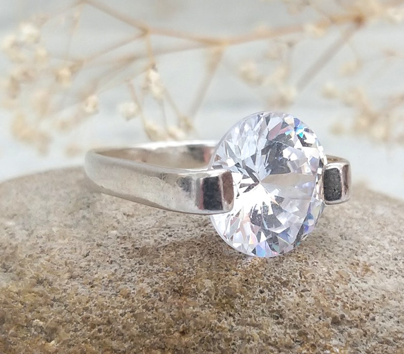 Silver Ring Vintage 925 Sterling Silver Jewelry retro Jewelry | Etsy