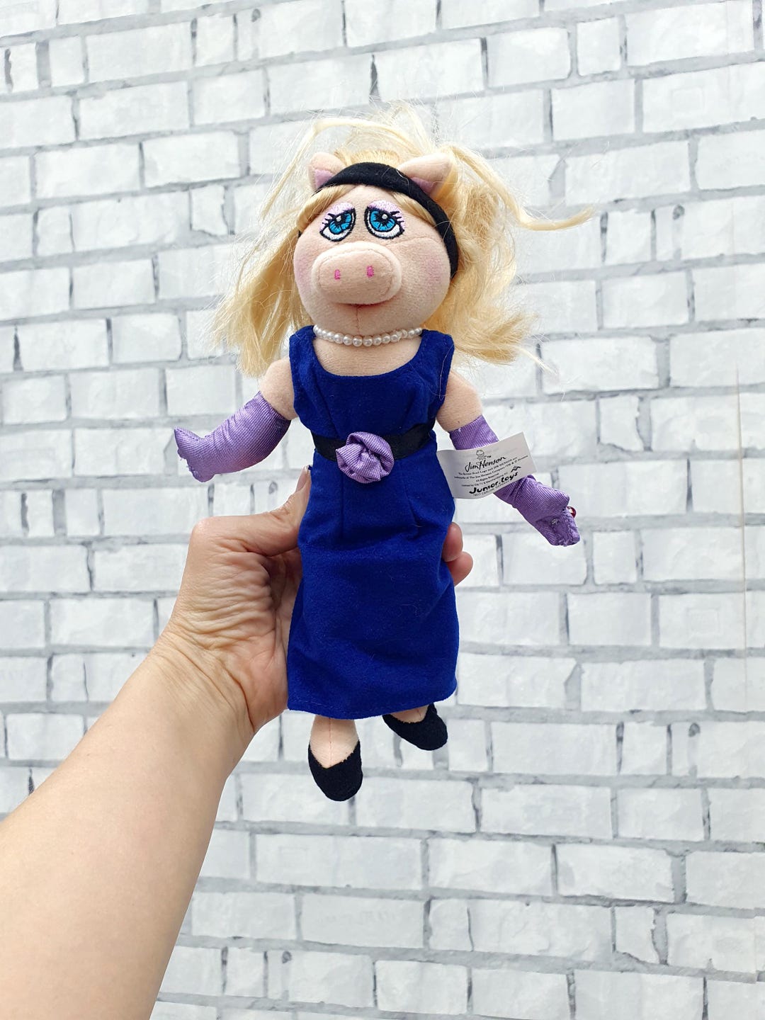 Vintage Stuffed Muppets Miss Piggy Plush Doll 9.5" Collectible ...