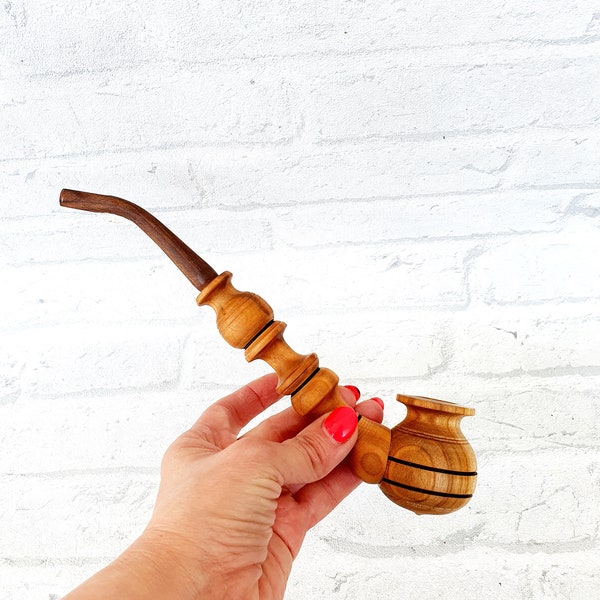 Wooden Hand Pipe - Etsy