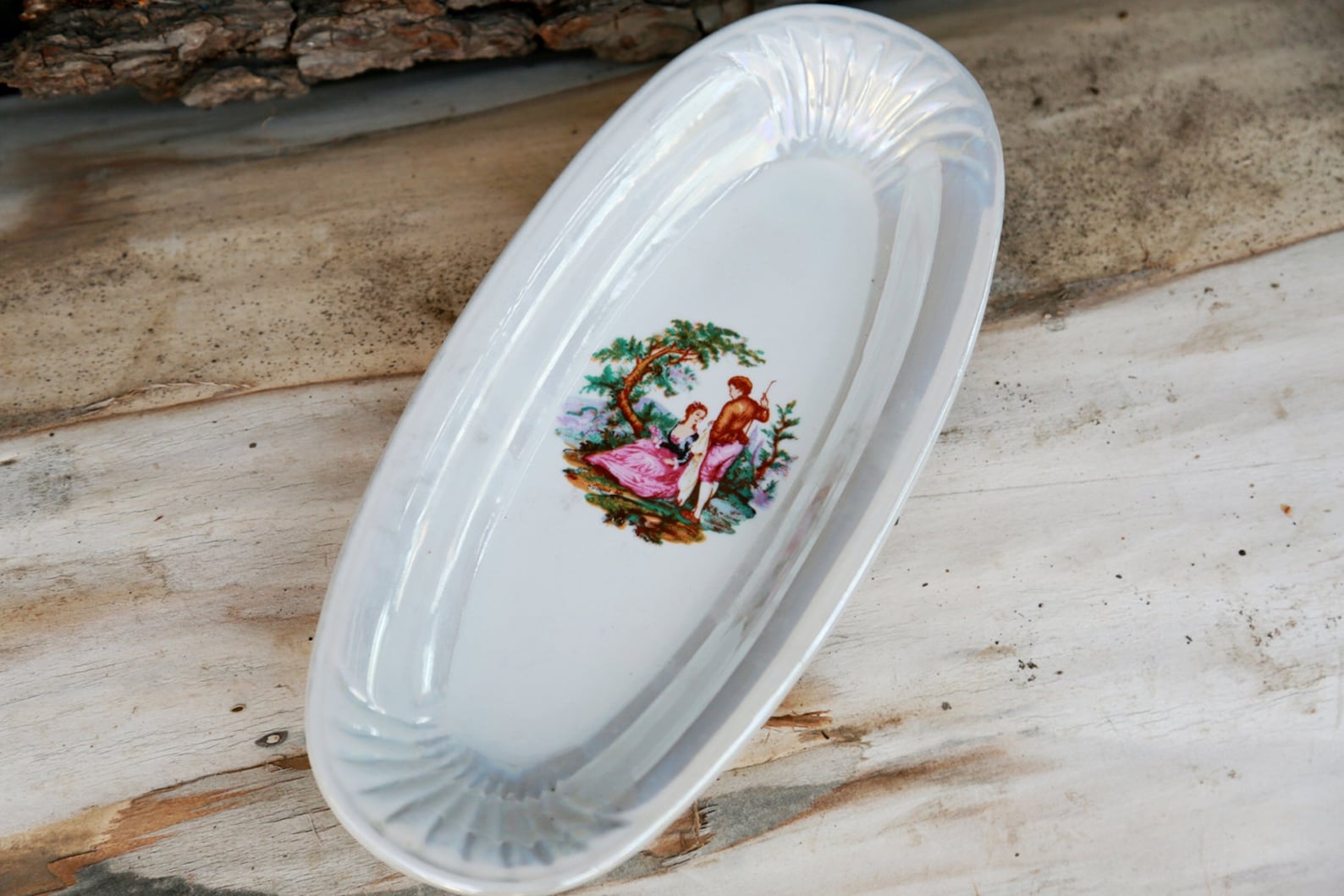 Vintage Oval Plate Victorian Plate Oval Bowl Oval Serving Bowl | Etsy