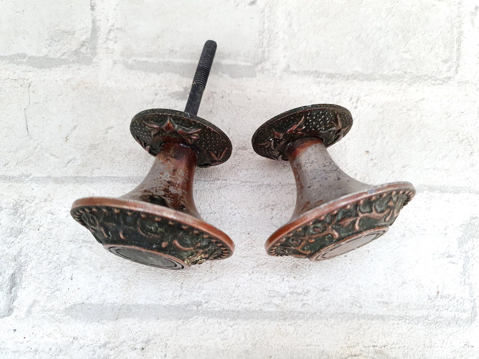 Retro Door Knob Vintage Door Knob Victorian Door Knob Metal Door Knob ...