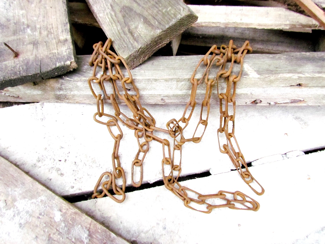 Home Décor Garden Decor Farmhouse Decor Rusty Chain Retro | Etsy