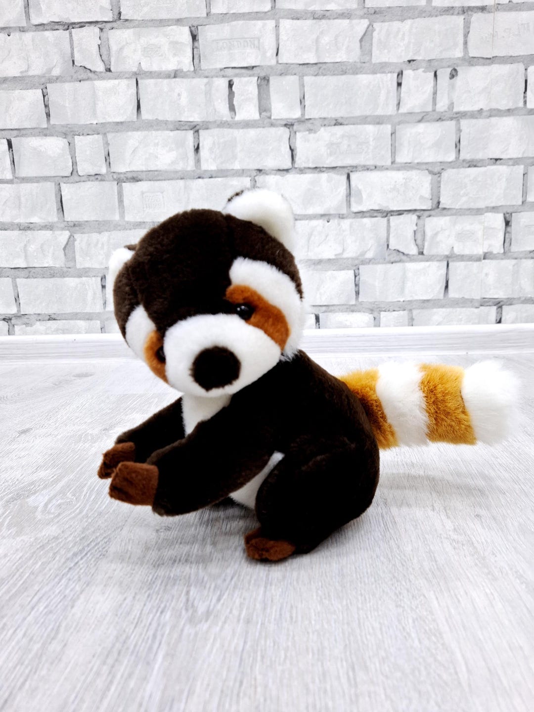 Stuffed Red Panda Plush Toys Vintage Soft Red Panda Toys 9" Collectible ...