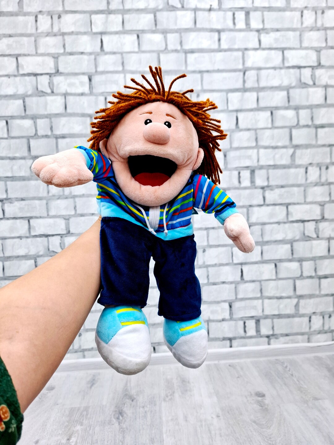 Stuffed White Boy Fiesta Crafts Puppet Plush Toys 15 Vintage ...