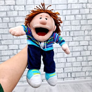 Stuffed White Boy Fiesta Crafts Puppet Plush Toys 15 Vintage ...