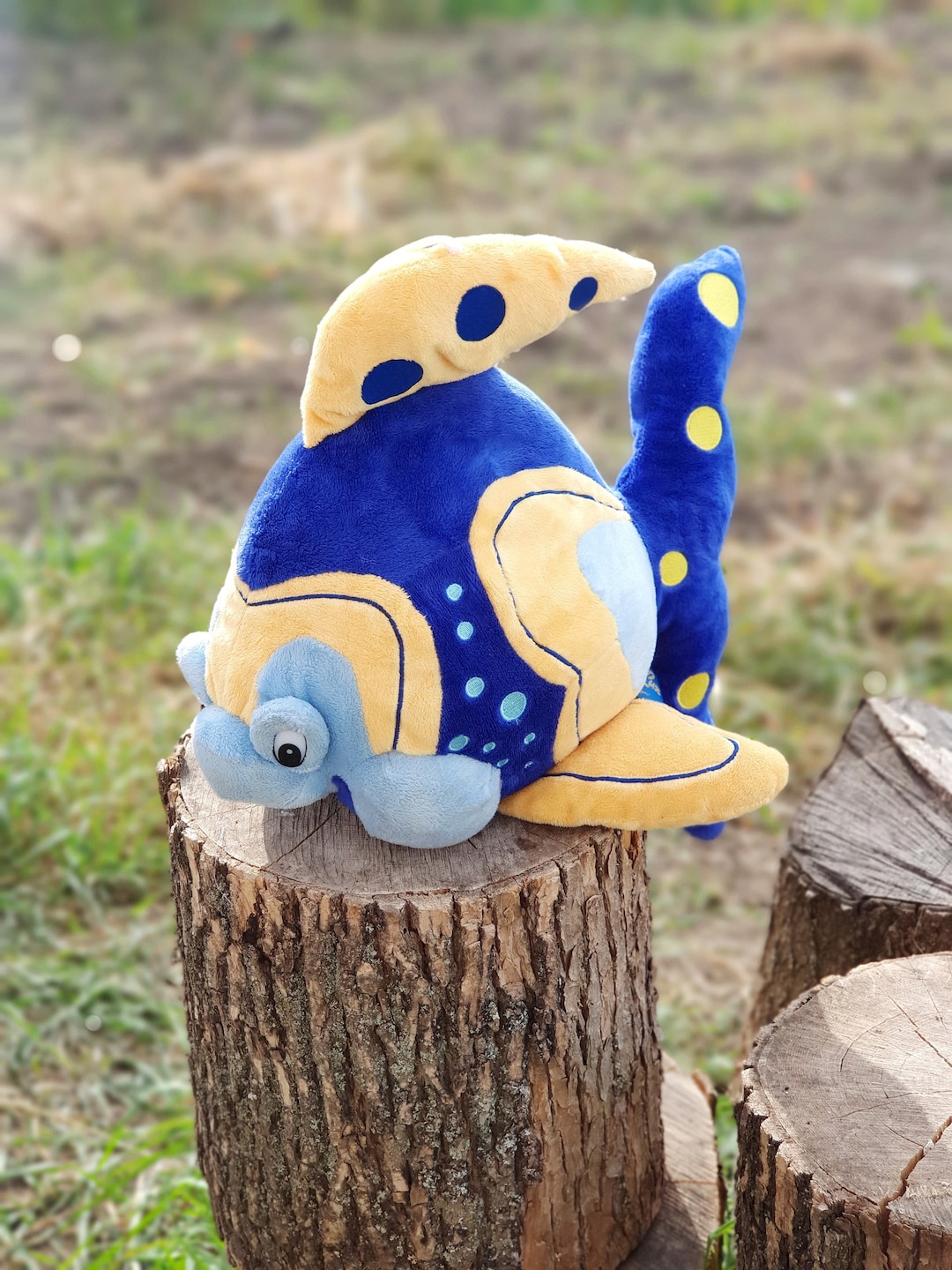 Stuffed Fish Plush Toys Vintage Fish Toys 13" Collectible Toys Children ...